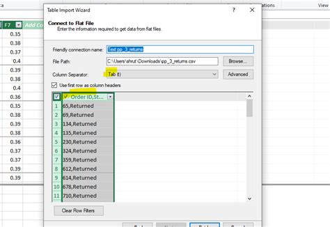importing text file in power pivot data model 3 06 power pivot