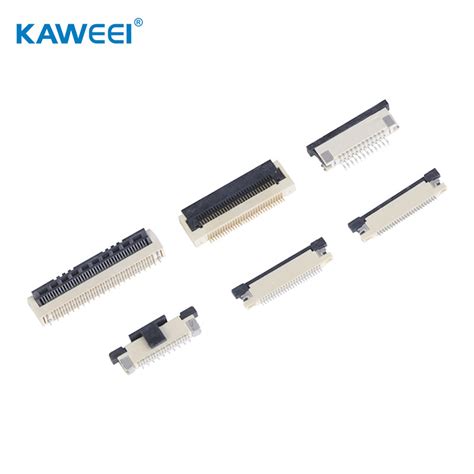 China 05 Pitch Ffc Fpc Smt With Zip Pcb Board Connector Manufacturer