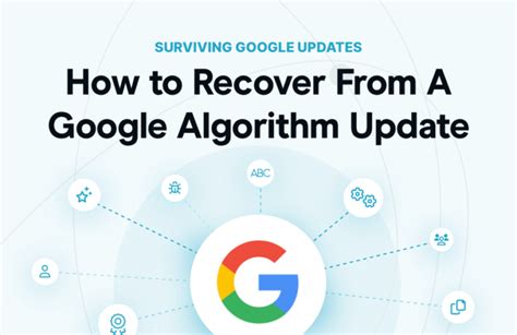 Tips To Recover From A Google Algorithm Update Disaster