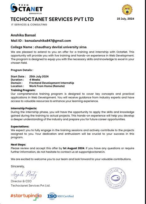 anshika bansal on linkedin internship frontenddevelopment webdevelopment careergrowth grateful