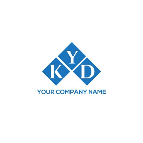Kyd Letter Logo Design On White Background Kyd Creative Initials