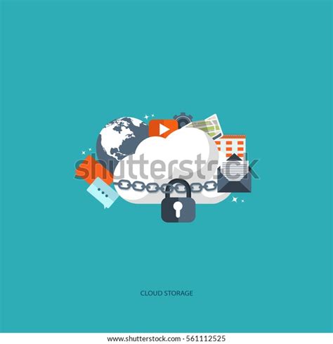 Cloud Computing Concept Data Storage Network Technology Multimedia