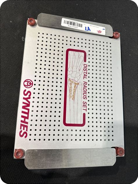 Used Synthes Distal Radius Set Sterilization Tray Orthopedic General
