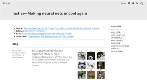 Fastai基于 Pytorch 的高层深度学习库，旨在简化并加速先进ai模型的开发。 Moge