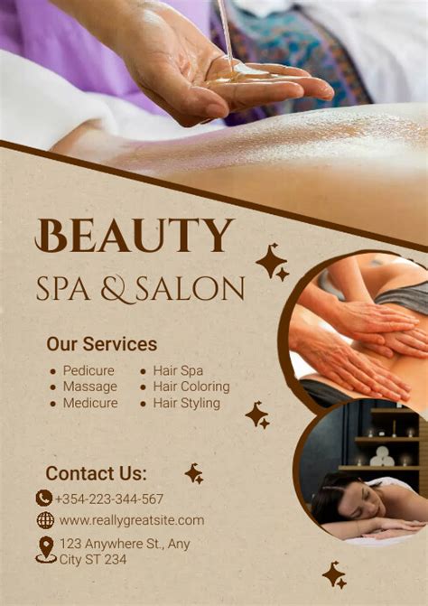 Copy Of Beauty Spa And Salon Template Postermywall