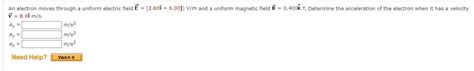[solved] An Electron Moves Through A Uniform Electric Fie