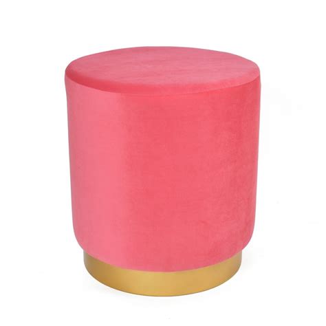Cotton Pink Shadowkart Round Ottoman For Home And Office At 850 Piece In Panipat