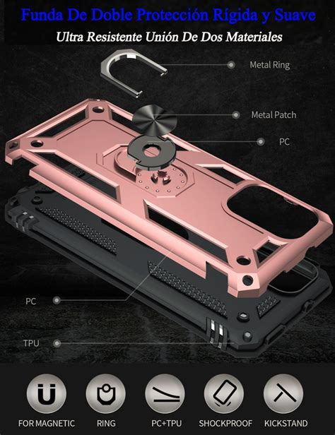 Funda Para Xiaomi Redmi Note 10 10s Carcasa Con Anillo Mica Mercado