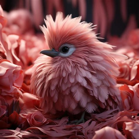 Premium Ai Image Cute Bird
