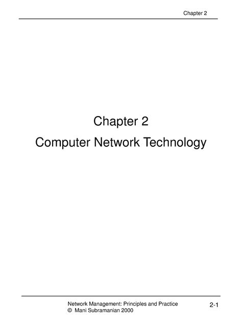 chapter 2 computer network technology chapter 2 computer network