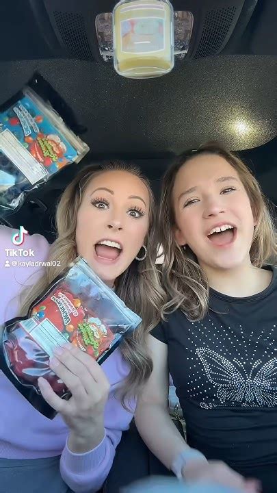 Kayla And Kalli Try The Viral Sour Gushers From Tiktok Shop 🤤😍 Shorts