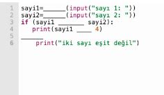 Python Programlama 2022 2023 Vize Soruları çıkmış sorular