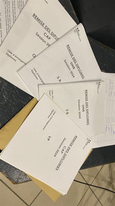 Remise des diplômes pour les BTS baccalauréat professionnel CAP DNB