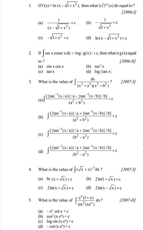 Logarithm Formula Sheet