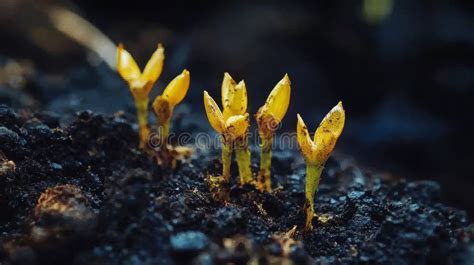 Time Lapse Of Wheat Germination Close Up Photography Of Emerging Seeds