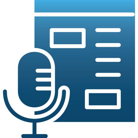 Transcript Generic Flat Gradient Icon
