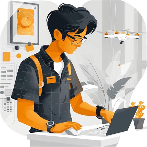 Cloud Computing Specialist Devops Engineer In A Flat Design Premium Ai Generated Image