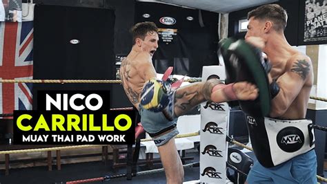 Nico Carrillo Muay Thai Pad Work Siam Boxing RAW ROUNDS Extreme
