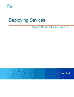 Fillable Online Deploying Devices Cisco Prime Infrastructure Fax Email Print PdfFiller