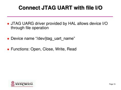 PPT JTAG UART Port In NIOS PowerPoint Presentation Free Download ID 200534