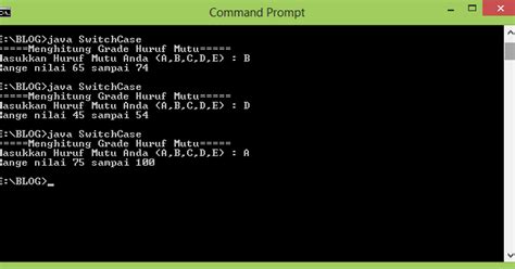 Java Contoh Program Menggunakan Switchcase Baruna Marines Lekalette