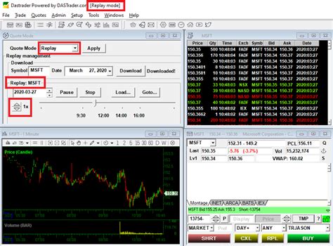 How Can I Use Market Data Replay Das Inc Developer Of Das Trader