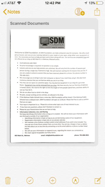How To Scan On Your IPhone Using Notes SDM Foundation