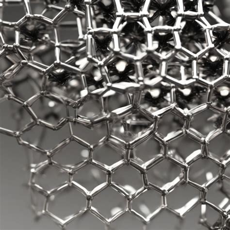 Mosaico de rede atômica desvendando o mundo dos materiais imagem