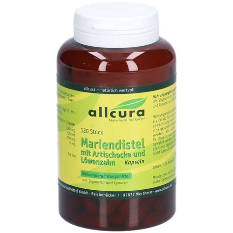 allcura Mariendistel mit Artischocke und Löwenzahn 120 St Shop Apotheke