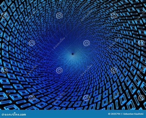 Binary Tunnel Stock Illustration Illustration Of Code 2835794