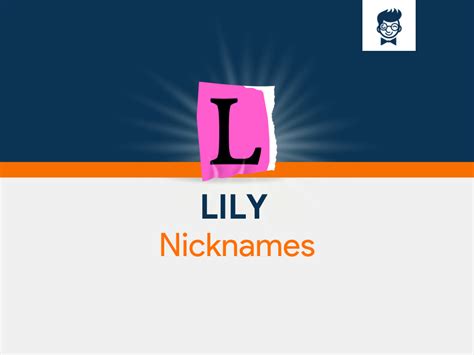 Lily Nicknames 640 Cool And Catchy Names BrandBoy