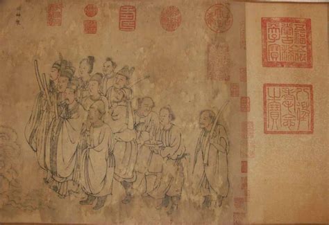 华严法会明代托名李公麟白描长卷华严经变图 搜狐大视野 搜狐新闻