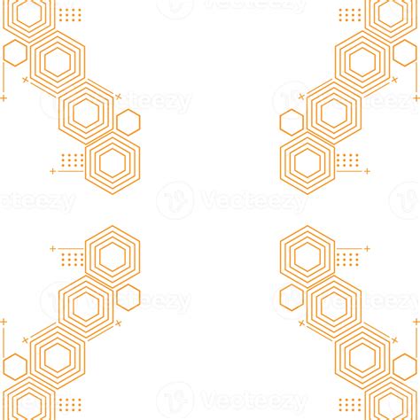 Modern Geometric Hexagonal Shape Design 17340022 Png