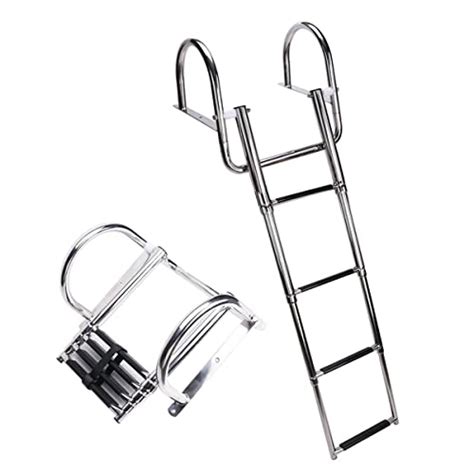 Coc Lf 4 Steps Pontoon Boat Ladder Stainless Steel Folding Telescoping
