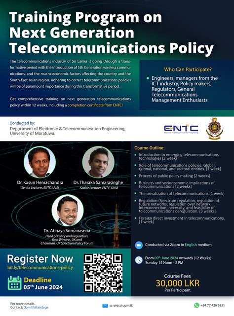 Training Program On Next Generation Telecommunications Policy