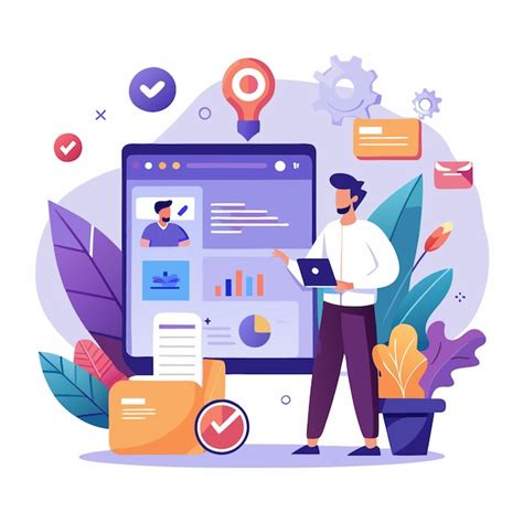 man presenting data analytics on laptop with charts and graphs on the