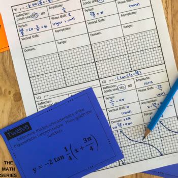 Graphing Trig Functions Activity By The Math Series TPT