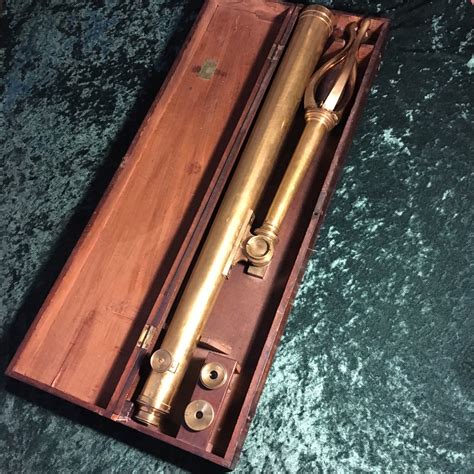 Zero Stock Antique Library Telescope W S Jones London Explorer