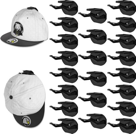 22 Pack Adhesive Hat Hooks For Wall Super Strong Hat Rack For Baseball