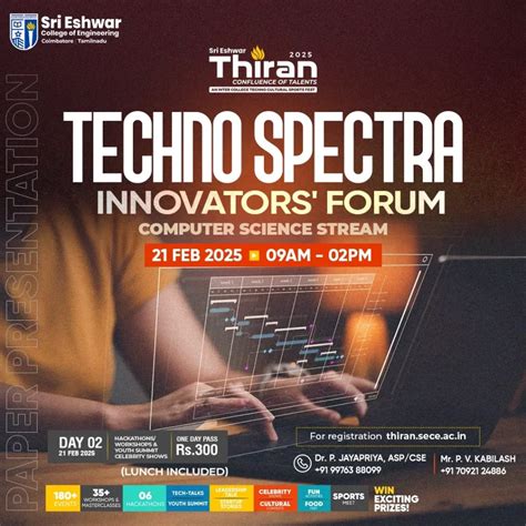 Technospectra Innovators Forum Thiran Confluence Of Talents