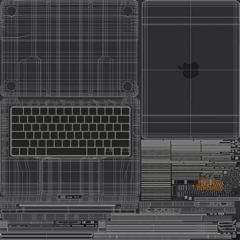 Apple Macbook Pro 14 Inch Space Grey 3d Model 59 3ds Blend C4d Fbx Max Ma Lxo Obj