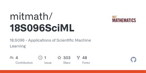 Github Mitmath S Sciml S Applications Of Scientific