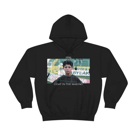 Cristiano Ronaldo Retro Throwback Design Hoodie Etsy