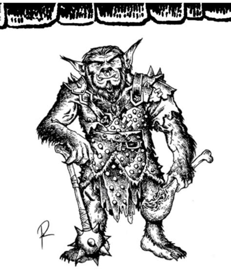 Bugbear Warrior” Artist Ricardo Gabrielle Lelles Dungeons And