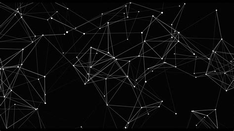 3d loop rendered abstract plexus shapes connection and web concept