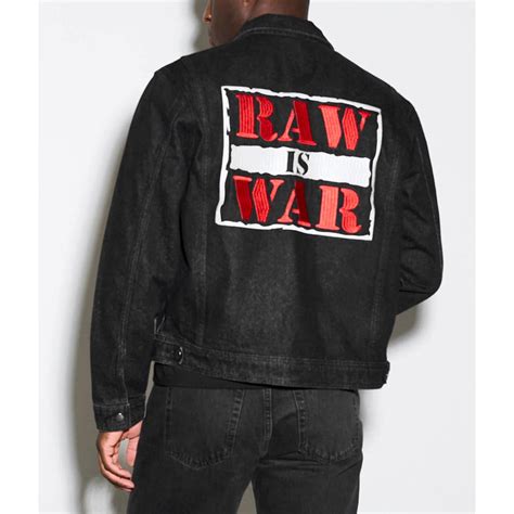 Black 30 Years Celebrating Raw is War Denim Jacket