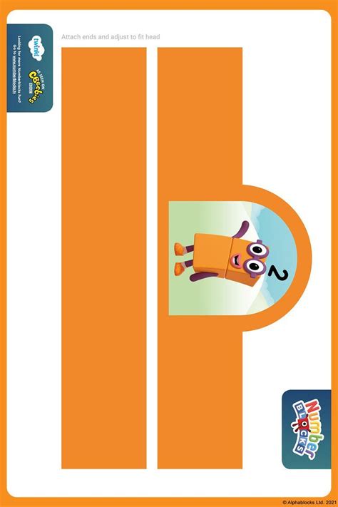 Numberblocks Crown Numberblock 2 Block Birthday Teaching Tools