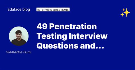 49 Penetration Testing Interview Questions Adaface