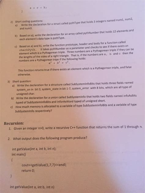 Solved Review C 1 What Is Printed By The Following Chegg
