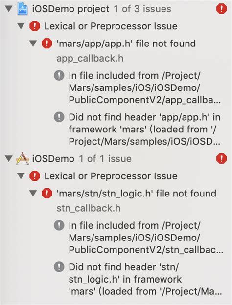 iosdemo 无法运行 · issue 683 · tencent mars · github